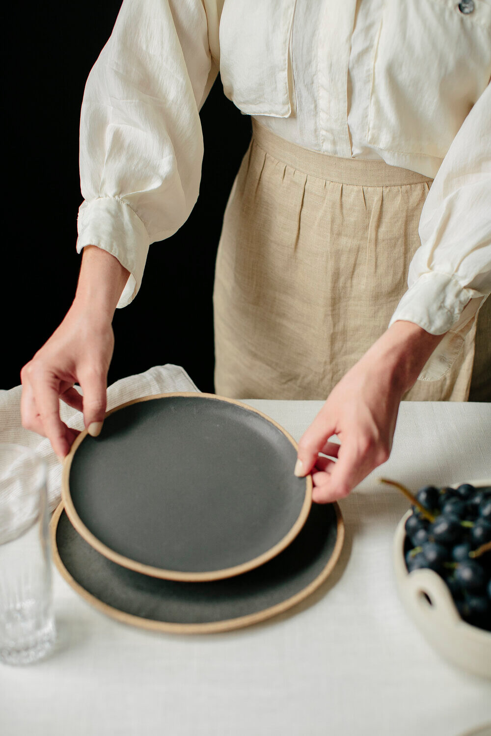 Classic Sandstone Salad Plate – Campfire Pottery